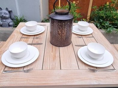 Kettler Elba 1m Square Outdoor Dining Table Table Only 3 Weeks ...