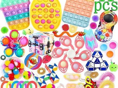 Fidget Toys 42pcs Tik Tok Fidget Toys Pack Sensory Fidget Toys Push ...