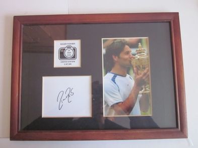 Roger Federer Signed Autograph Framed Limited Edition For Sale in ...