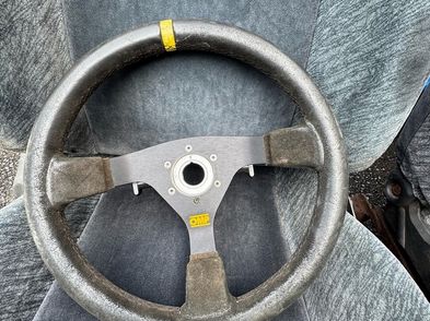 Omp Suede Steering Wheel Quick Release Hub R33 Skyline For Sale in ...