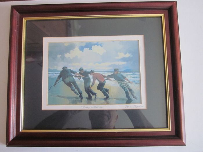 John Skelton Original Signed Print Kerry Fishermen For Sale in Skerries ...