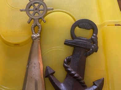 Vintage Old Maritime Metal Nautical Collectibles Cast Iron Anchor ...