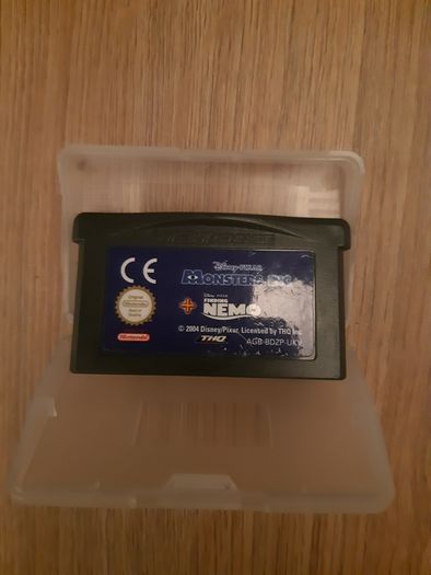 Twin Game Pack Monsters Inc Finding Nemo With Case Gameboy Advance ...