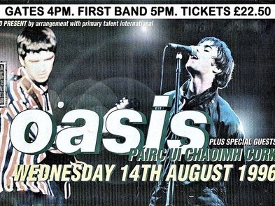 Oasis Concert Poster For Sale in Duleek, Meath from wholelottarock