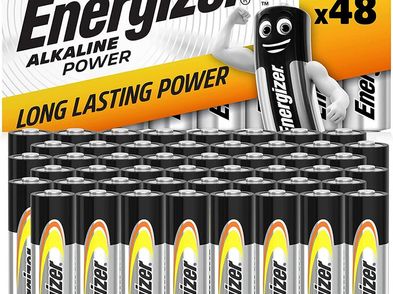 New Sale 48 Pack Aa Batteries Alkaline Power 48 Long Lasting Batteries ...