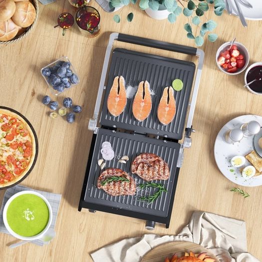Electric Griddle 4 Slice Toastie Machine 2000w Electric Non Stick Grill ...