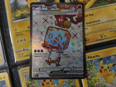 Eiscue Ex Shiny Ultra Rare From Obsidian Flames Set 2023 Pokemon Card ...