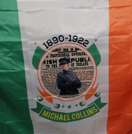 Michael Collins Irish Republican Flag Tri Colour Large For Sale in ...