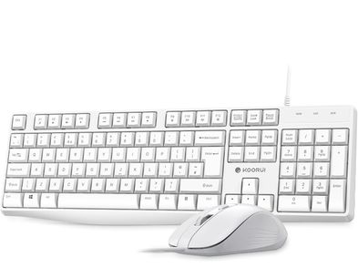 Koorui Wired Keyboard And Mouse Combos Full Size Computer Keyboard With ...