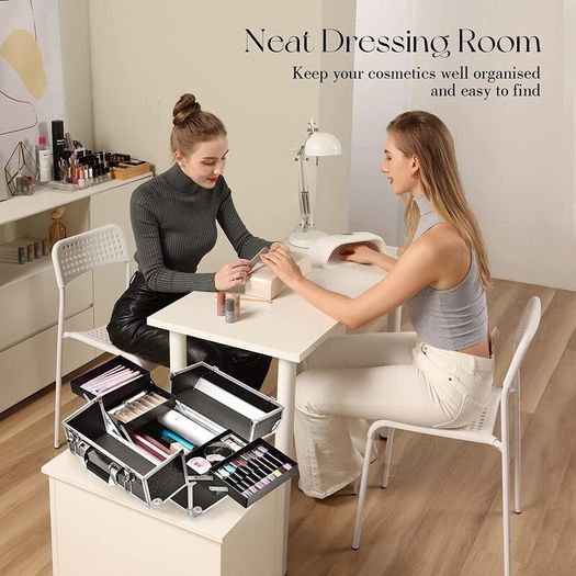 New Large Vanity Case Make Up Beauty Case Storage Organizer Make Up ...
