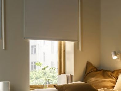 Block Out Roller Blind White 160cm W X 195cm H Cut To Size Ikea Fridans ...