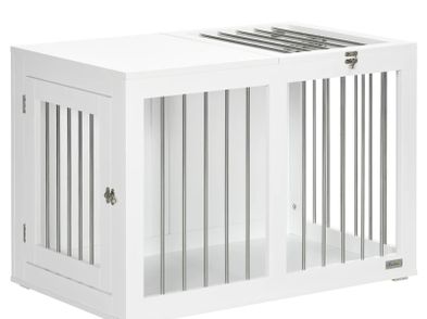 Dog Crate With 2 Doors Dog Crate Lockable Steel Grating 80 Cm X 50 Cm X ...