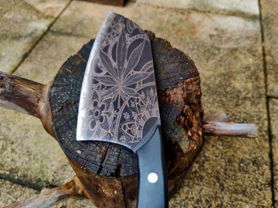 Cleaver Knife Unique Piece Engraved Dicasteel For Sale in Balgriffin ...