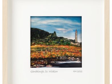 Glendalough Co Wicklow Print In 25cm Sq Frame By Artist Helen Mathews ...