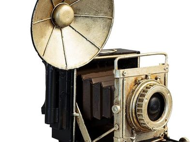 Vintage Inspired Iron Camera Model With Stand Artistic For Sale in ...