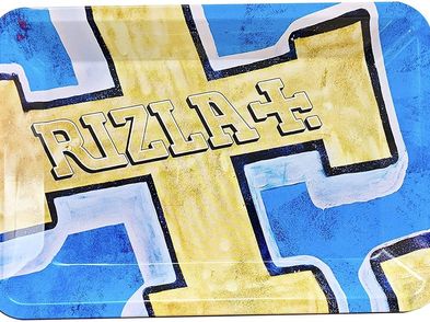 Rizla Metal Rolling Tray Bundle Mini 18 X 125cm Size Trays Blue Logo ...