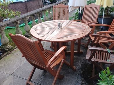 Wooden Garden Table For Sale in Newbridge, Kildare from Misty22