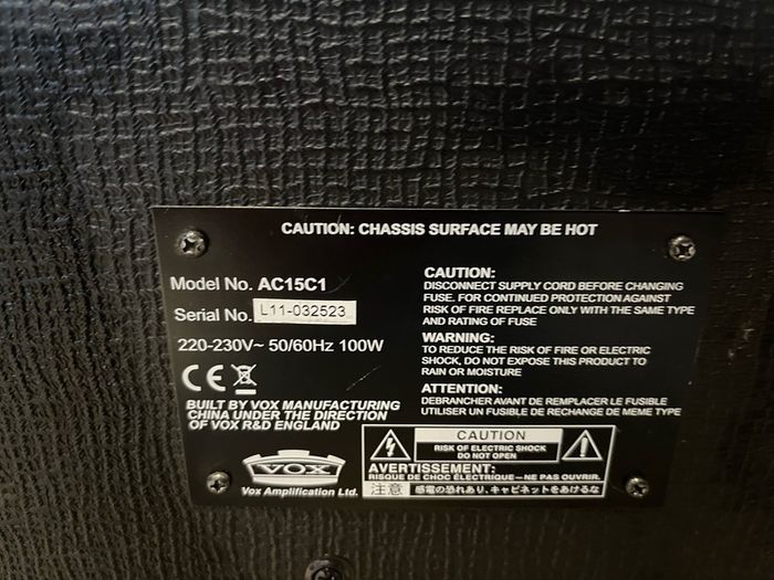 Vox Ac15 For Sale in Rathgar, Dublin from samuel duffy