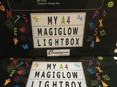 Magiglow Cinematic Light Box 2 Set With Extra Letter Packs Diy ...