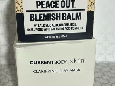 Peace Out Blemish Balm And Currentbody Skin Clarifying Mask Both Brand ...