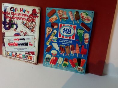 Hb Ice Cream Tin Sign Curly Wurly Retro Metal Signs For Sale in Naas ...