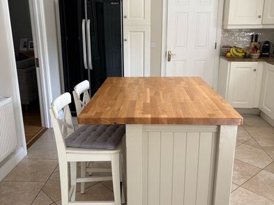 Complete Solid Wood Kitchen And Granite Worktops Rangemaster Cooker ...