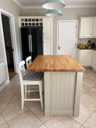 Complete Solid Wood Kitchen And Granite Worktops Rangemaster Cooker ...