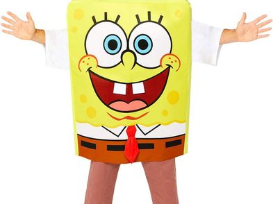 Adults Official Spongebob Squarepants Licensed Tabard Fancy Dress ...