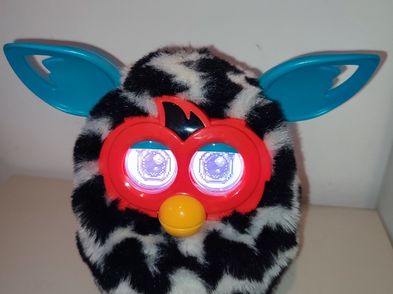 Furby Boom Zig Zag Black White Zebra Interactive Electronic Toy 2012 ...