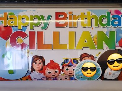 Coco Melon Birthday Banner Personalised Extra Large For Sale in ...