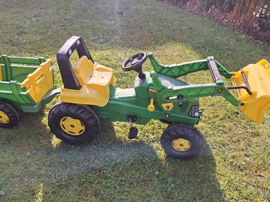 Rolly Farm Trac John Deer Tractor With Front Loader And Trailer For ...