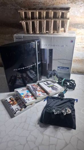 Ps3 Sony Playstation 3 80 Gb Piano Black Console With Box Cechj03 ...