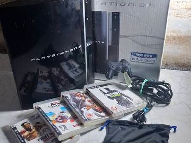 Ps3 Sony Playstation 3 80 Gb Piano Black Console With Box Cechj03 ...