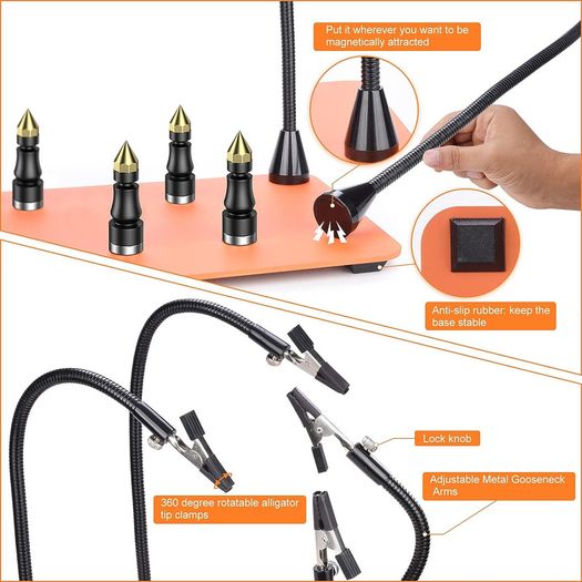 Magnetic Helping Hands Soldering Preciva Welding Third Hand Tool ...