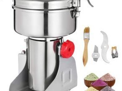 Portable Boombox 1000g Electric Herb Grain Mill Grinder 25000 Rmin ...