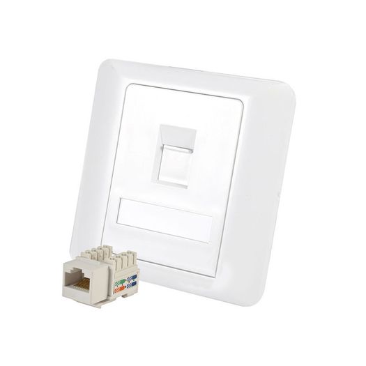 Cat5e Cat6 Wall Plate Keystones 1 Gang in Portarlington, Laois from TekEir