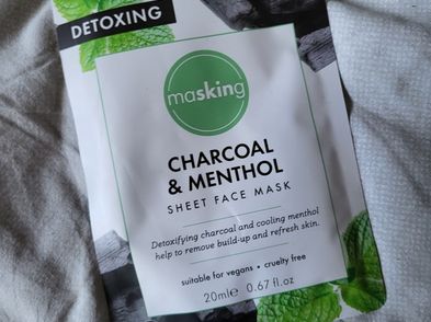 Sheet Face Mask Charcoal And Menthol Detoxing For Sale in Dundalk ...