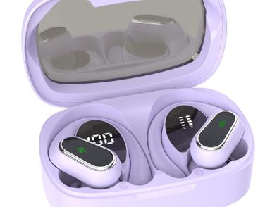 Poounur Bluetooth 53 Headphones Sport Deep Bass 50h Enc Noise ...
