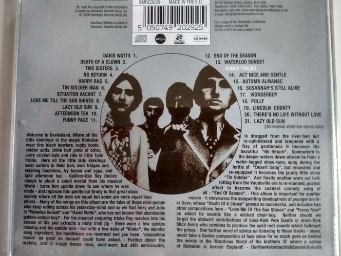 The Kinks Something Else By The Kinks Cd 2004 Remastered Reissue Mono ...