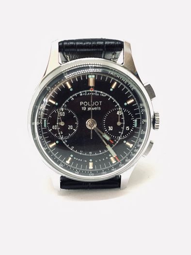 Space Age Watch Cosmonaut Watch Ussr Gents Poljot Chronograph Cal 3017 ...