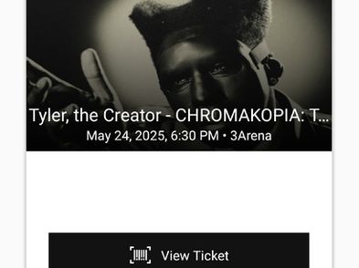 Tyler The Creator Chromakopia World Tour Vip Ticket For Sale in Curragh ...