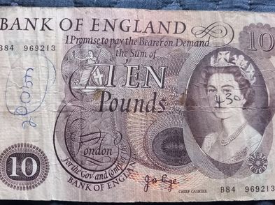 10 Pound Note British For Sale in Bantry, Cork from FOREBALLS