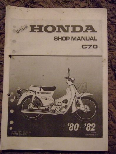 Motorcycle Workshop Manual Honda C70 For Sale in Glenbeigh, Kerry from ...
