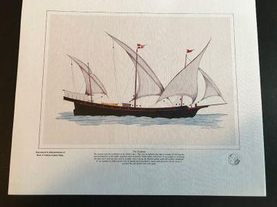 The Tartane Ship Print For Sale in Ballybofey, Donegal from Brooch bouquets
