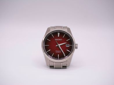 Seiko Presage Automatic Sharp Edged Red Watch For Sale in Bettystown ...