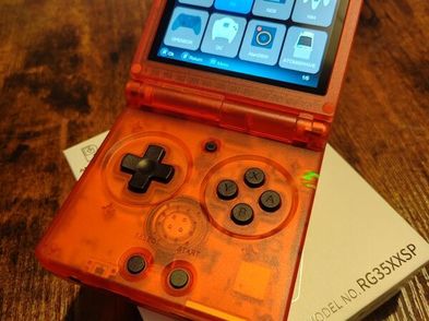 Anbernic Rg35xxsp Red Transparent 96gb Over 6000 Games For Sale in ...