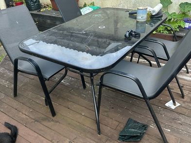 Garden Glass Table With 4 Chairs For Sale in Sallins, Kildare from ...