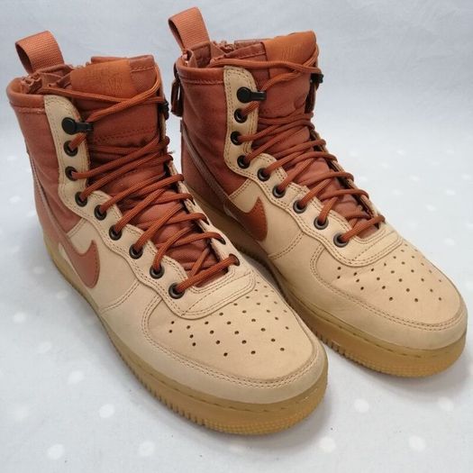 Nike Sf Air Force 1 Mid Premium Af1 Trainers Praline Size Uk 7 Eur 41 ...