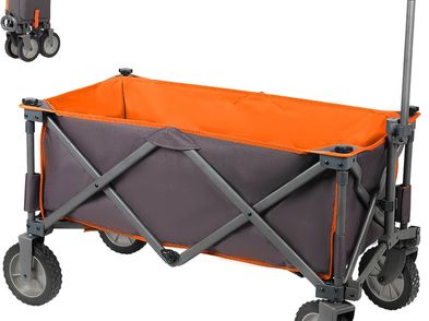 Festival Camping Trolley Cart With Wheels Folding Garden Beach Wagon ...