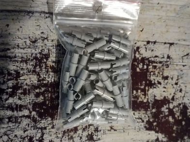 Lego Technic Pin Connector Without Friction Light Gray 100 Pieces For ...